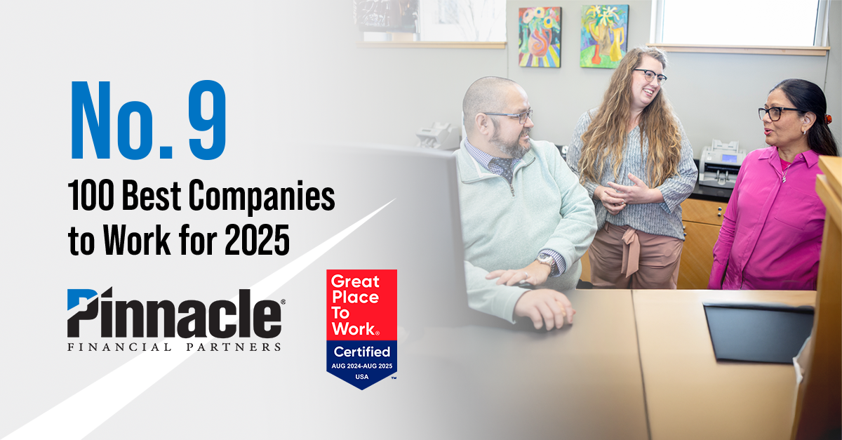 Pinnacle Financial Partners is a Top 10 Company to Work For in the ...