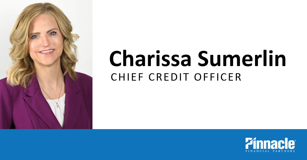 PNFP Names Charissa Sumerlin Chief Credit Officer | Pinnacle Financial ...