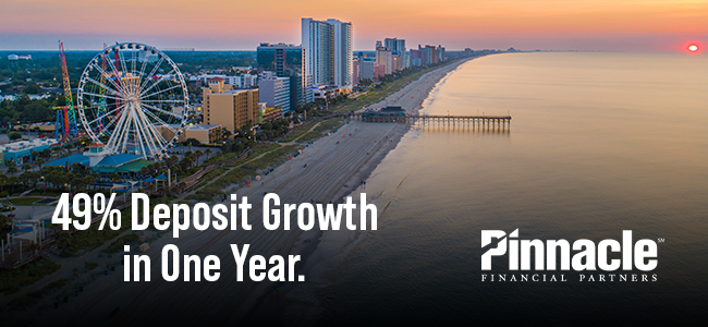 Pinnacle Grows Local Myrtle Beach Deposits by $134.1 Million in One ...